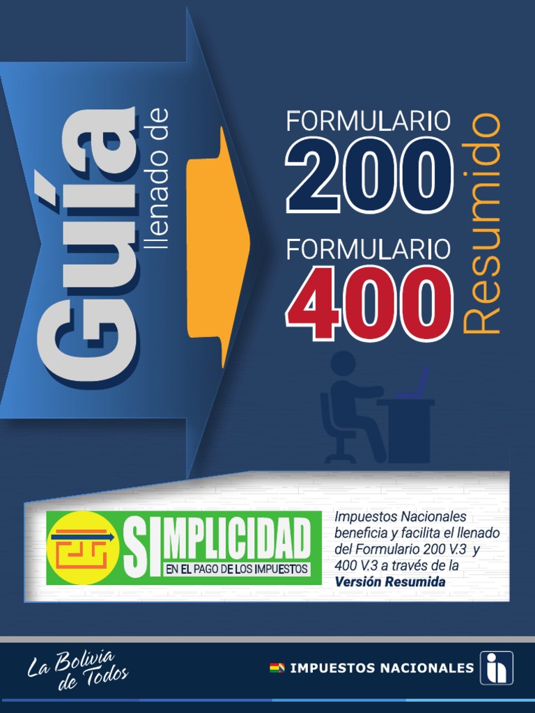 Guia Llenado de Formulario 200 y 400 Resumido | PDF
