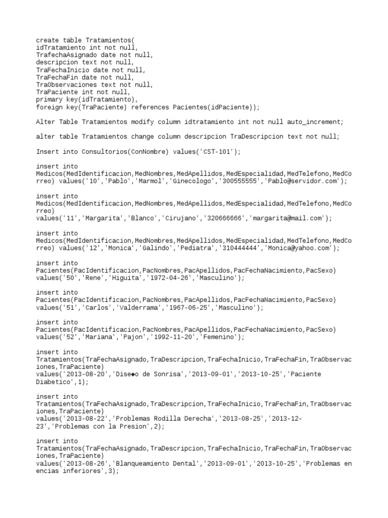 Desarrollo Laboratorio MySQL 12 | PDF | Bases de datos | SQL
