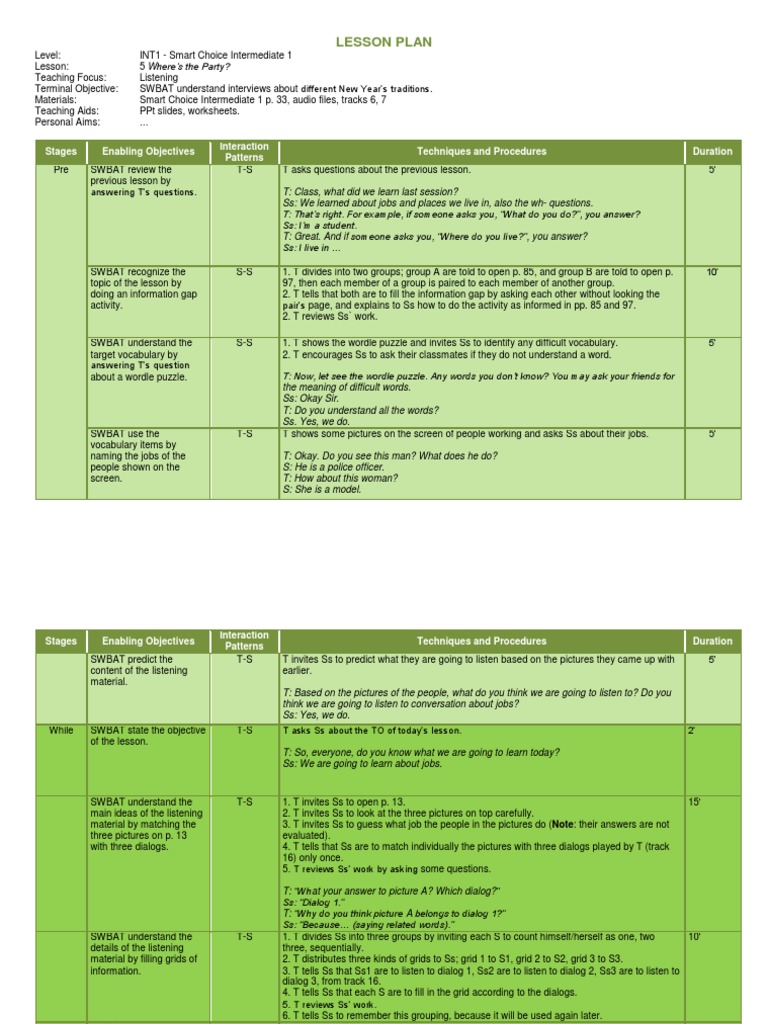 TEA Final | PDF | Lesson Plan | Vocabulary