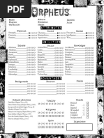 WOD - Wraith - The Oblivion - Character Sheet | PDF
