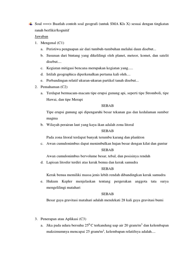 KKO Contoh Soal C1-C6 | PDF