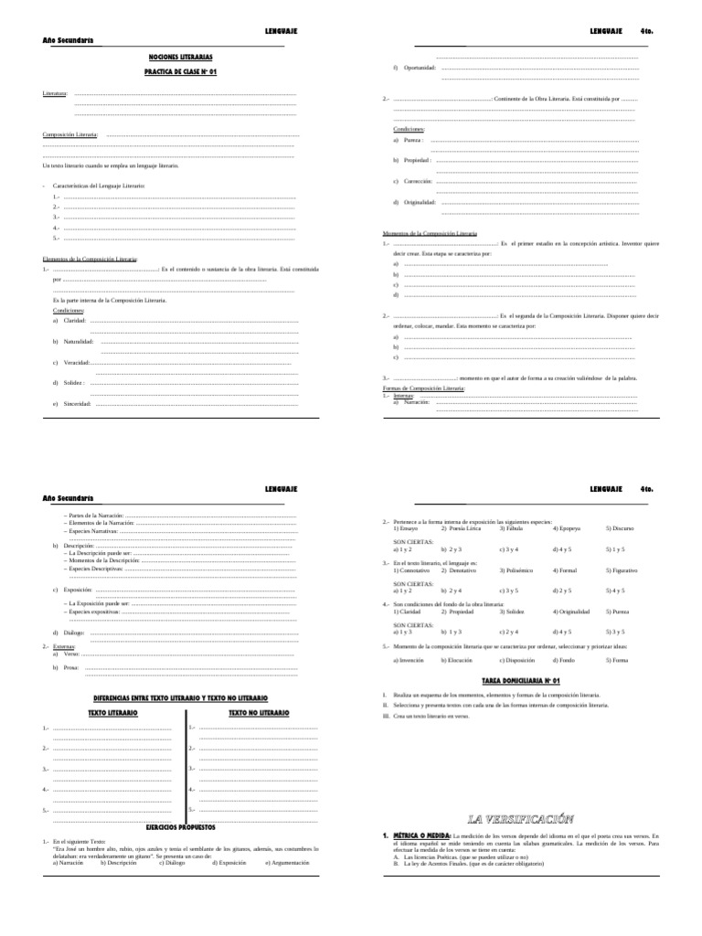 Lenguaje1 170708155835 | PDF | Metro (poesía) | Rima