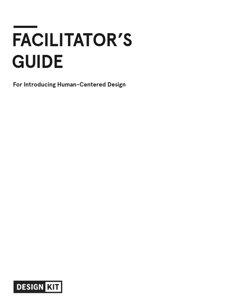 Facilitators Guide 1-10-17 | PDF | Facilitator | Design
