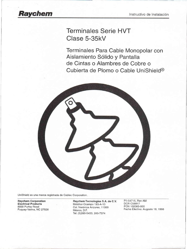 Instructivo Raychem | PDF