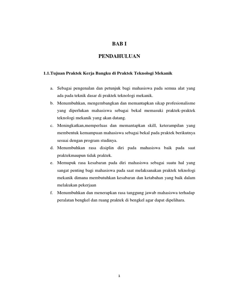 Isi Laporan Mekanik | PDF