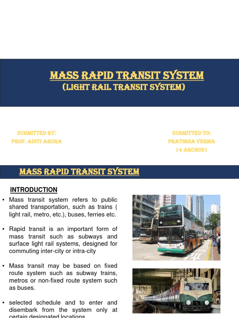 Hudson-Bergen Mass Rapid Transit Overview | PDF | Public Transport ...