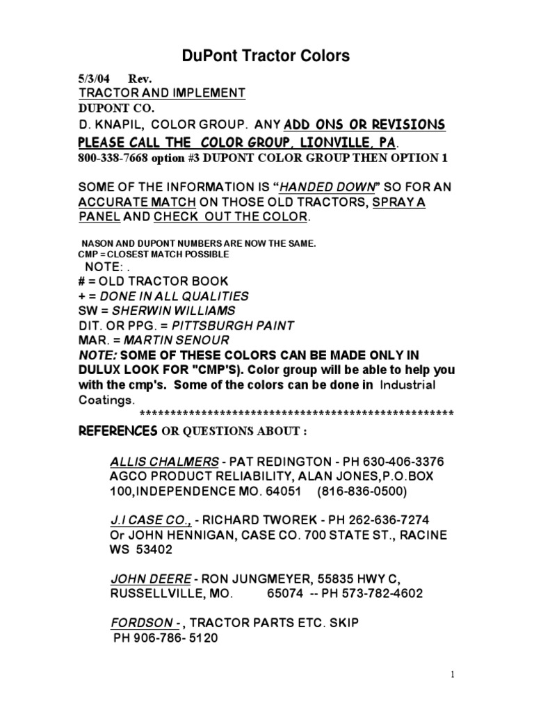 Dupont Color Codes | PDF | Yellow | Grey