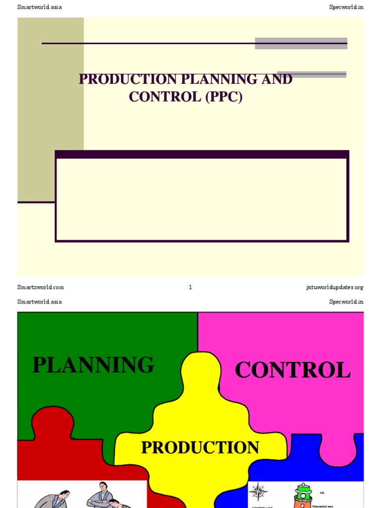 Production Planning and Control Notes | PDF | Operations Management ...