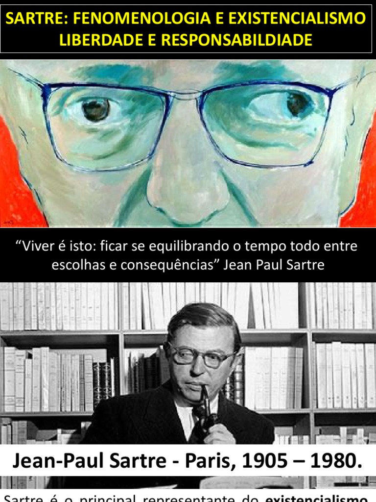 Resumo Da Filosofia de Sartre | Jean Paul Sartre | Existencialismo