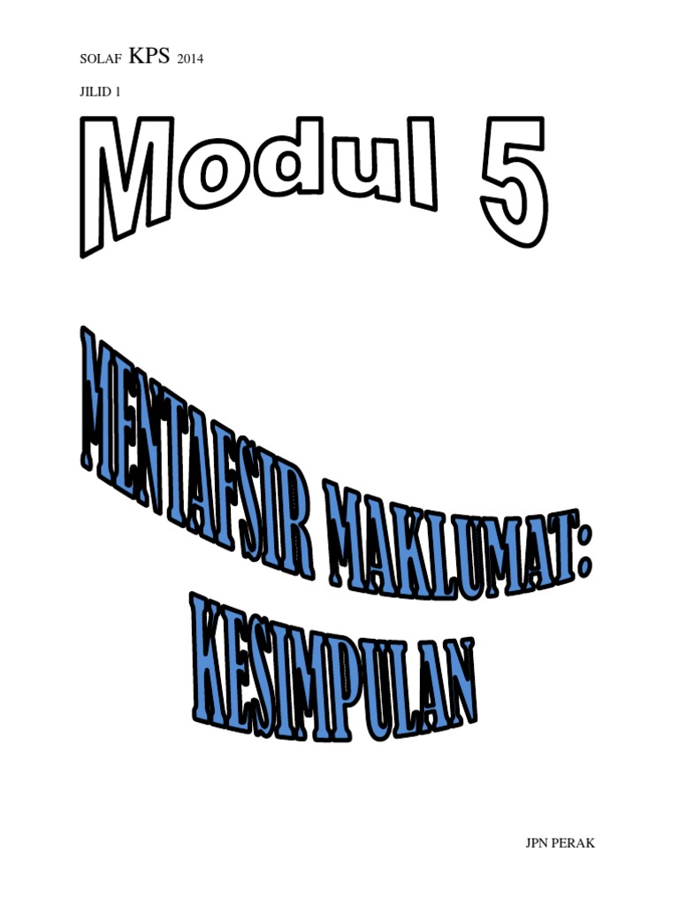 Modul 5 - Solaf Kps Kesimpulan | PDF