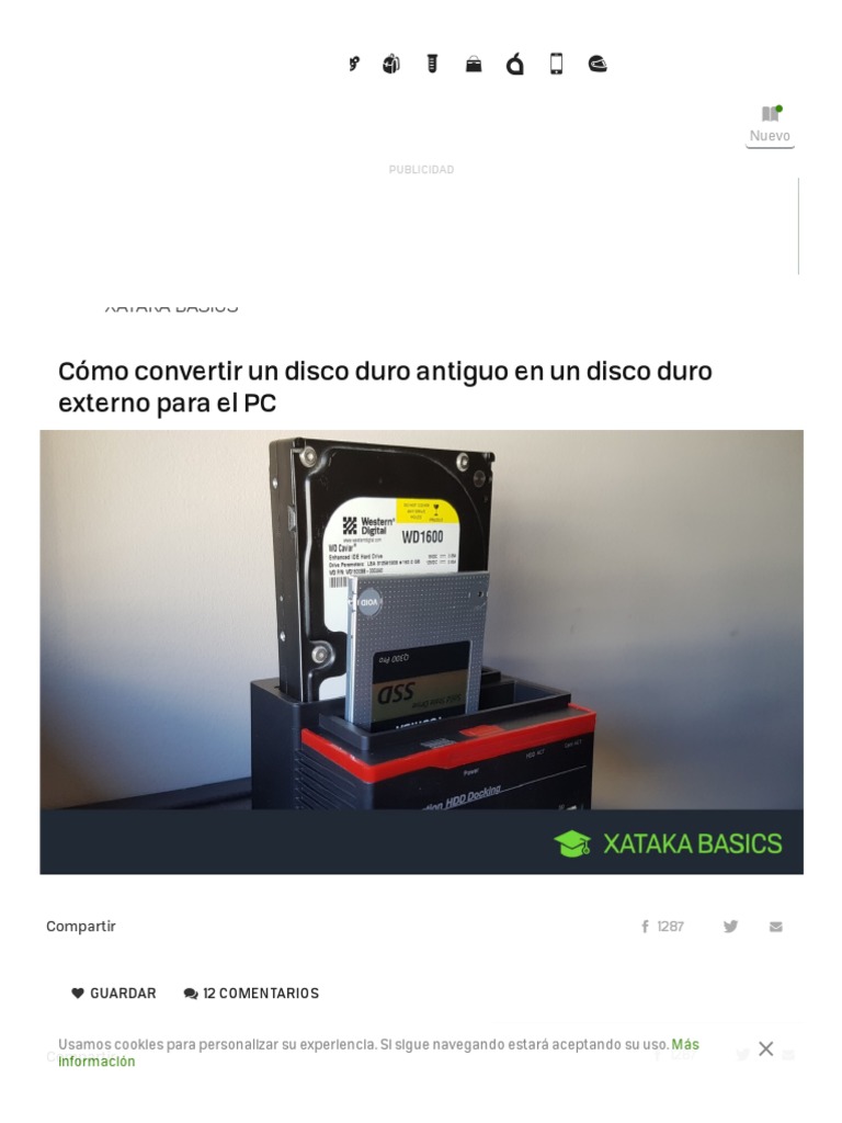 Cómo Convertir Un Disco Duro Antiguo en Un Disco Duro Externo para El PC | PDF | Disco duro | Mac OS
