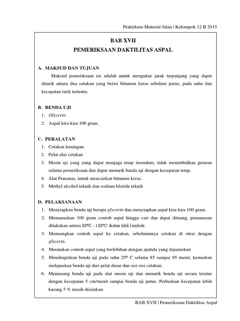 Uji Daktilitas | PDF