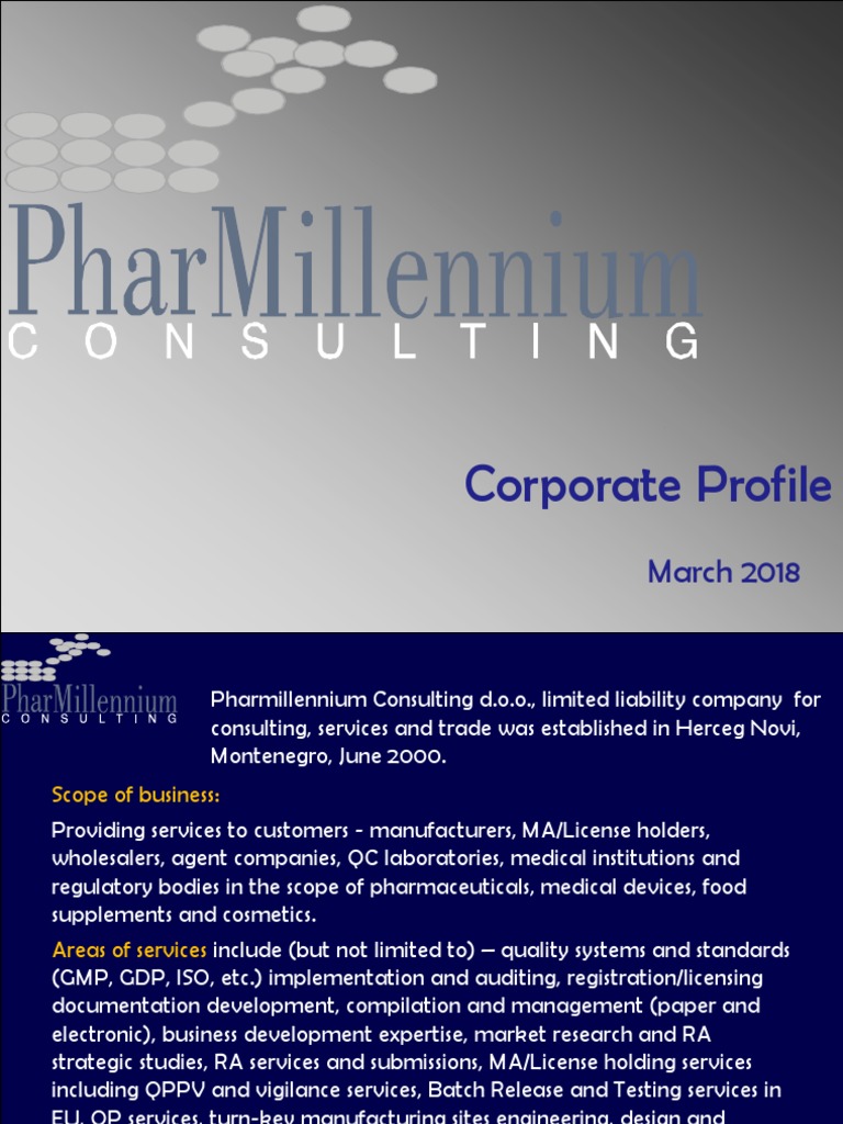 PHMC Company Profile 032018 en | PDF | Medical Device | Pharmaceutical Drug