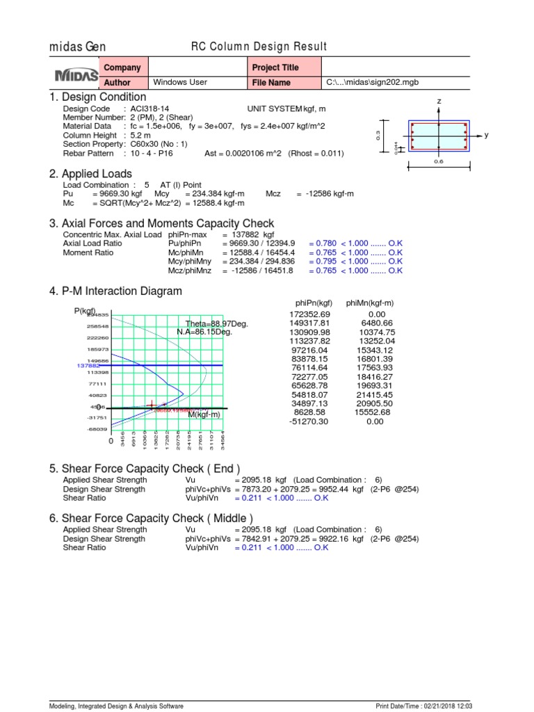 Midas Gen: 1. Design Condition | PDF | Computing | Software