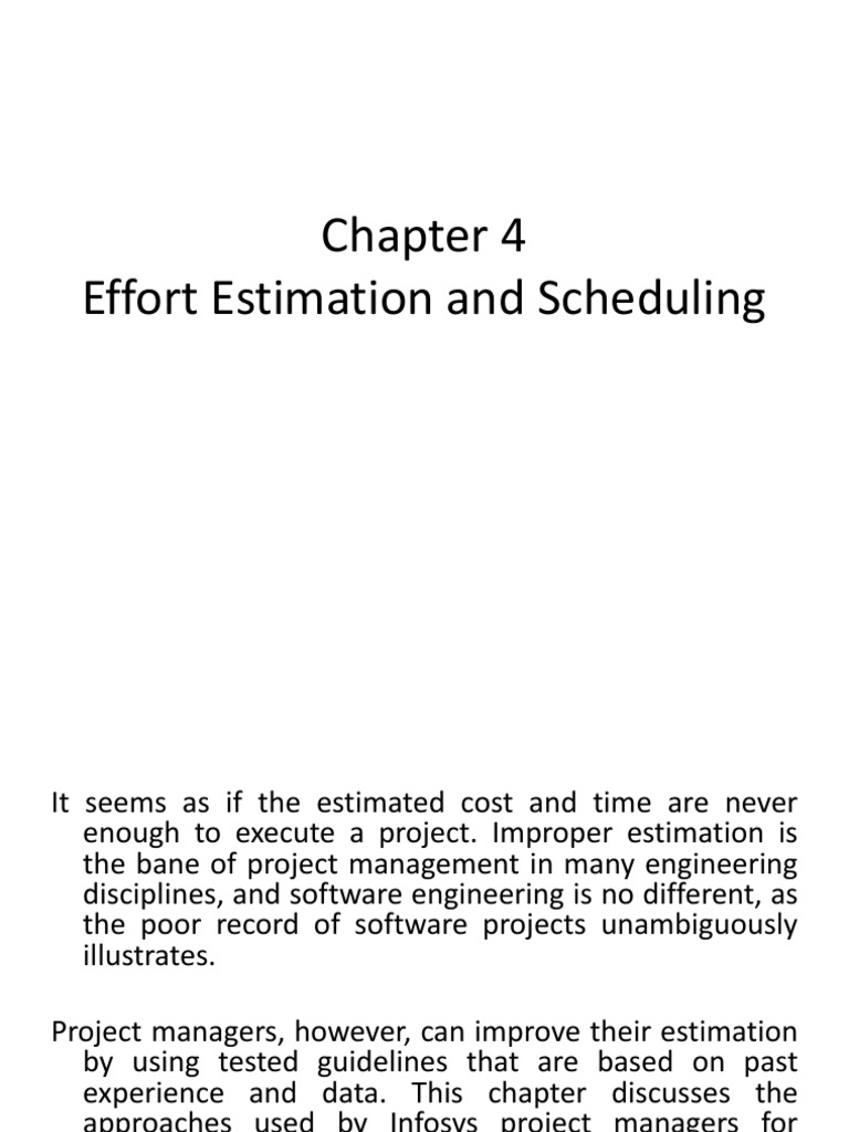 Effort Estimation in Software Projects | PDF | Top Down And Bottom Up ...