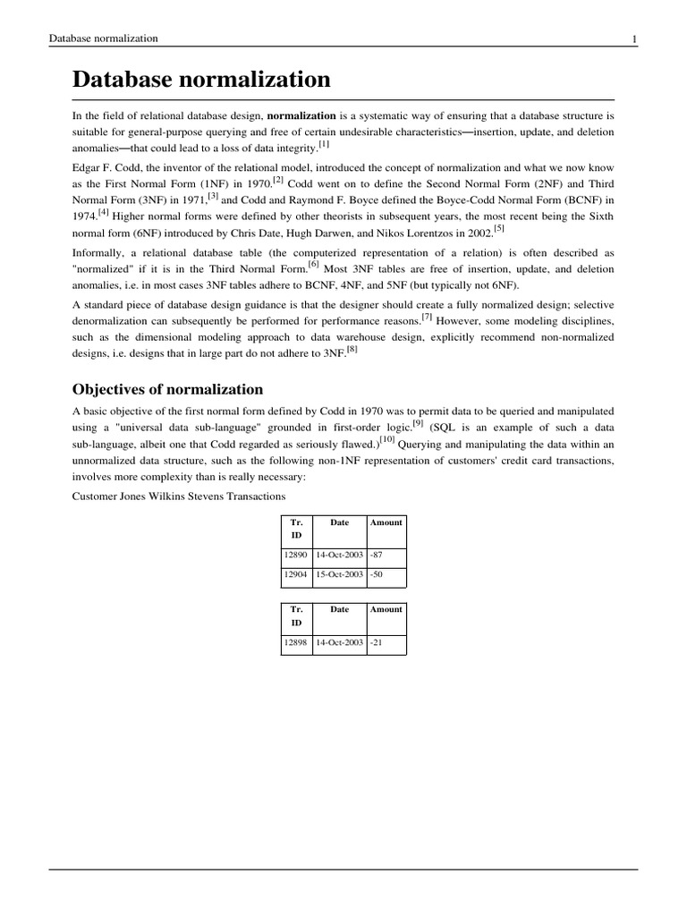 Database Normalization | PDF | Scientific Modeling | Software Design