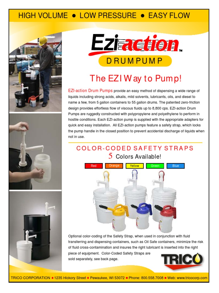 The EZI Way to Pump: An Overview of the Patented EZI-action Drum Pump ...