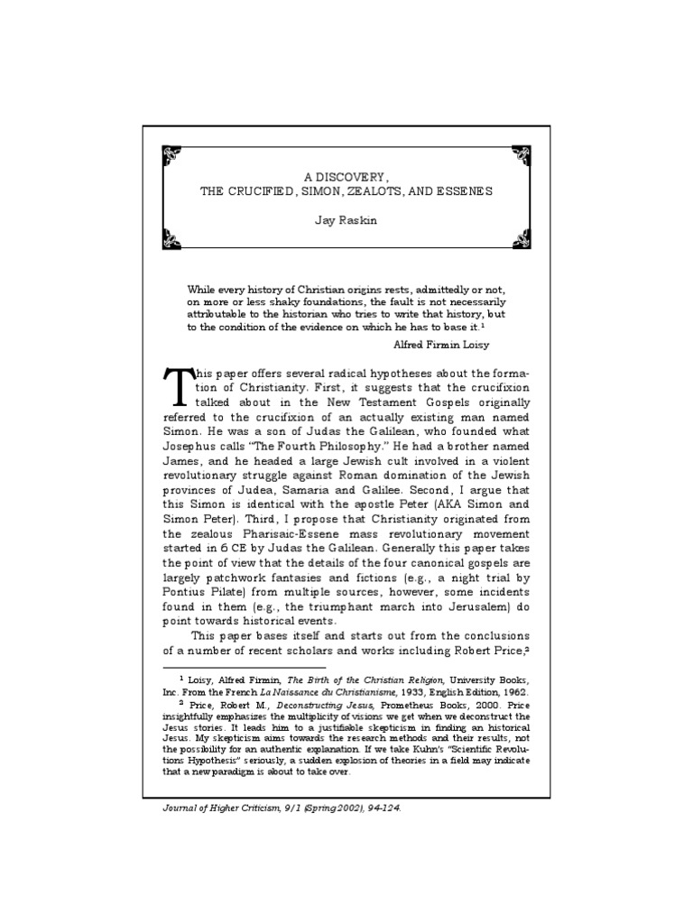 Raskin Crucified | PDF | Acts Of The Apostles | Paul The Apostle