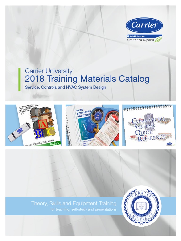 Training Materials Catalog | PDF | Air Conditioning | Heat Pump