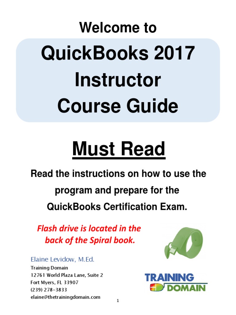 QuickBooks Instructor Course Guide | PDF | Payroll | Test (Assessment)