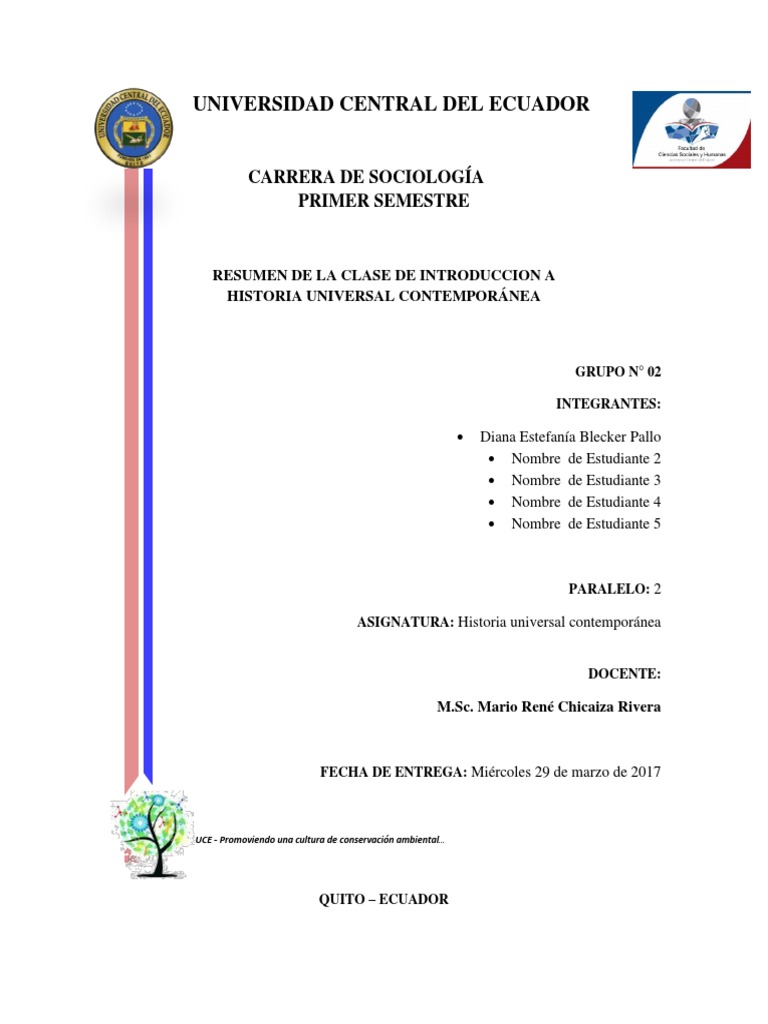 Formato para Trabajos de La UCE | PDF | Ecuador | Soporte