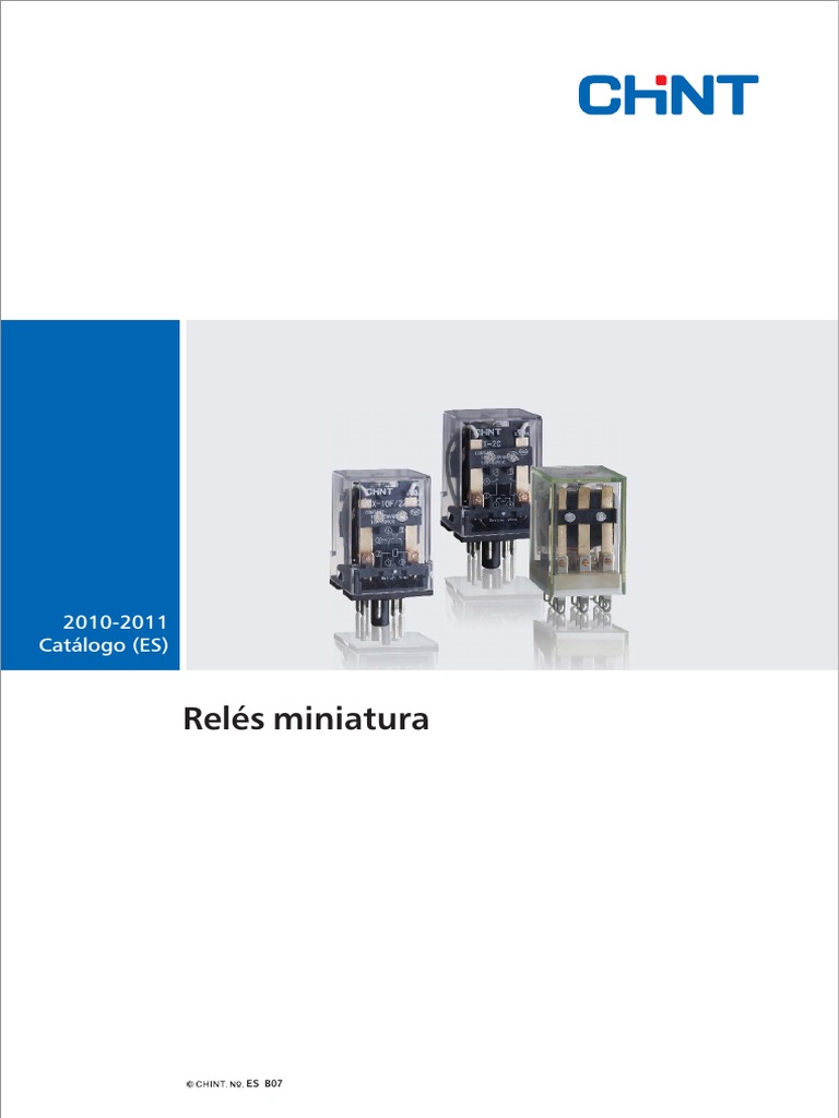 Reles Chint Catálogo | PDF | voltaje | Resistencia Eléctrica y Conductancia