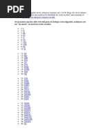 Números romanos del 1 al 20 | PDF