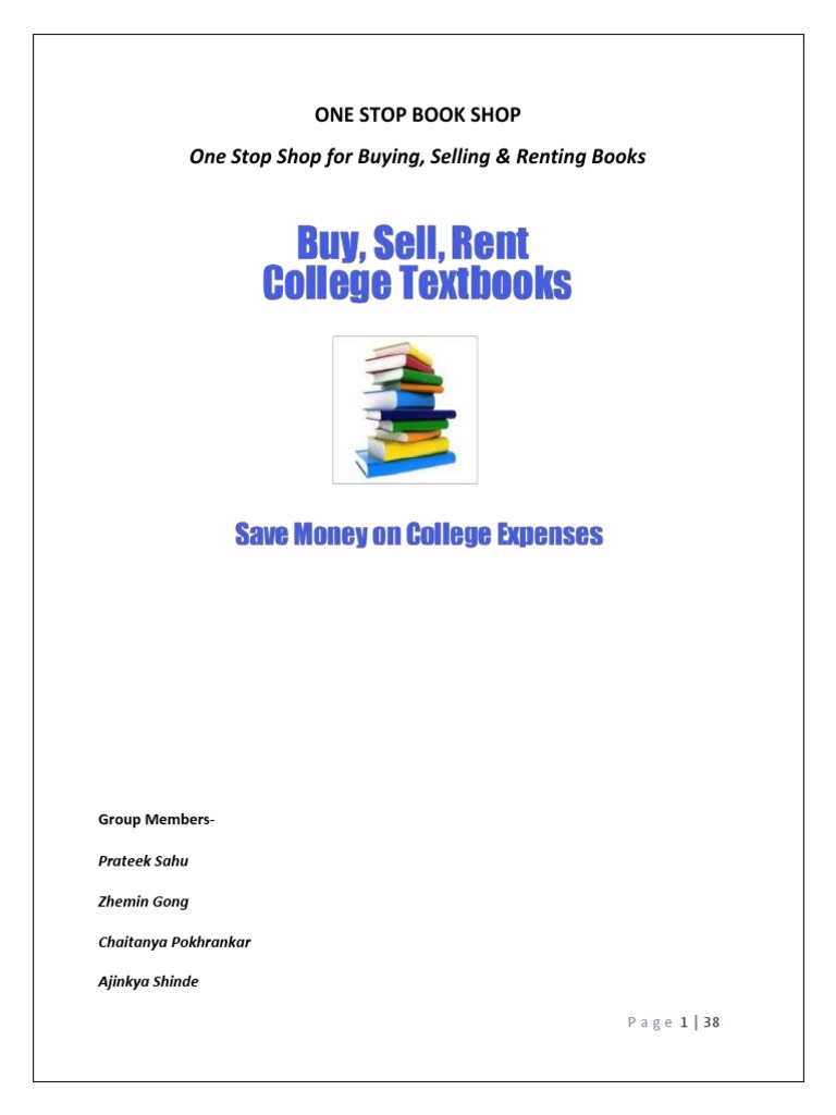 One Stop Shop For Buying, Selling & Renting Books | PDF | Use Case | Databases