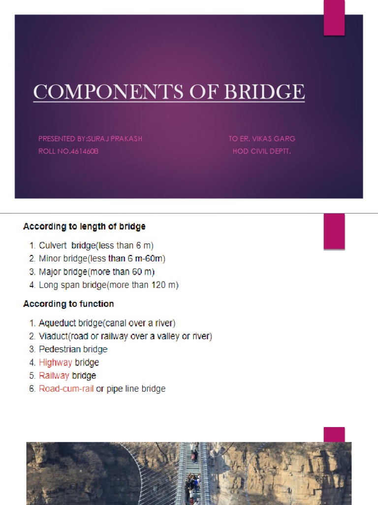 Components of Bridge | PDF | Civil Engineering