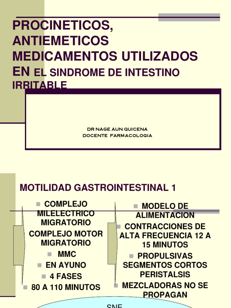 Procineticos | PDF | Vómitos | Drogas
