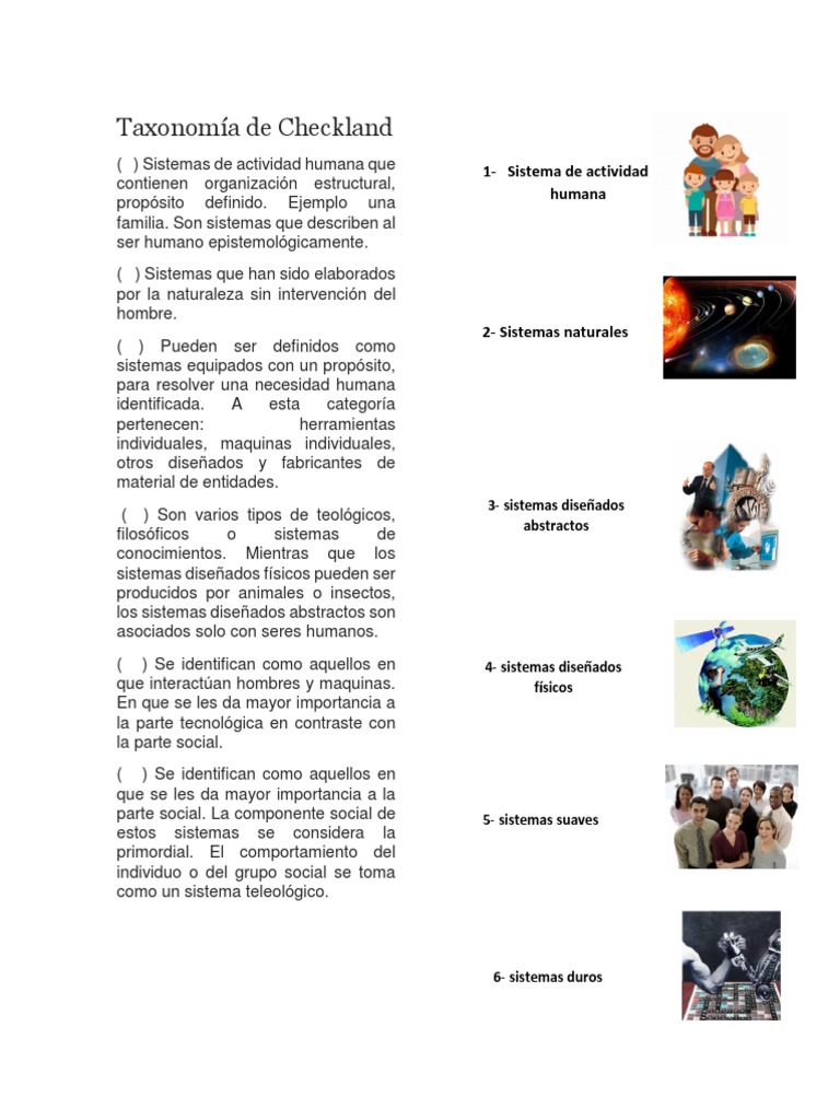 Taxonomía de Checkland | PDF