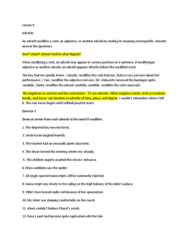 Adjectives Worksheet | PDF