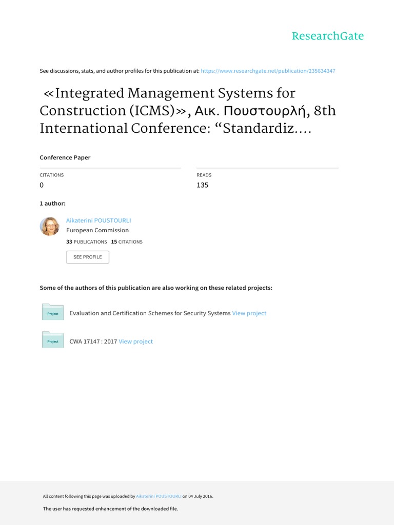 Integrated Management Systems For Construction ICMS | PDF | Audit ...
