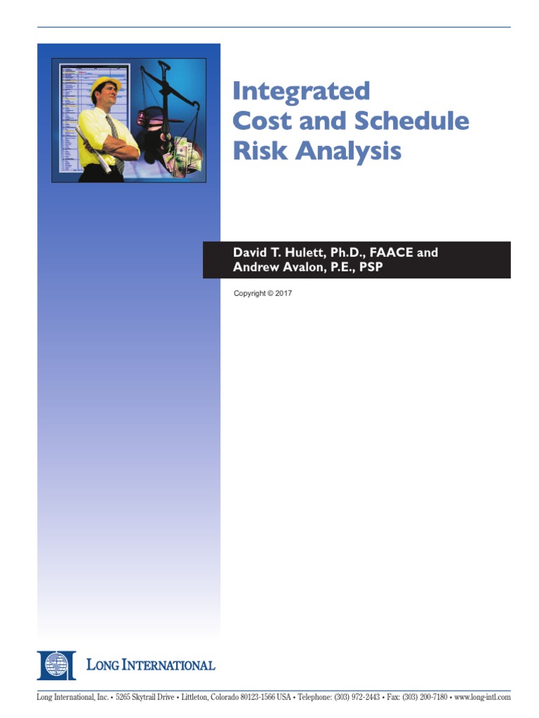 Long Intl Integrated Cost and Schedule Risk Analysis | PDF | Risk ...