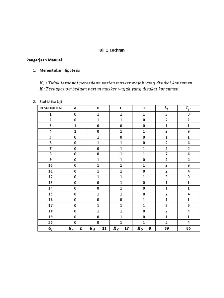 Uji Q Cochran | PDF
