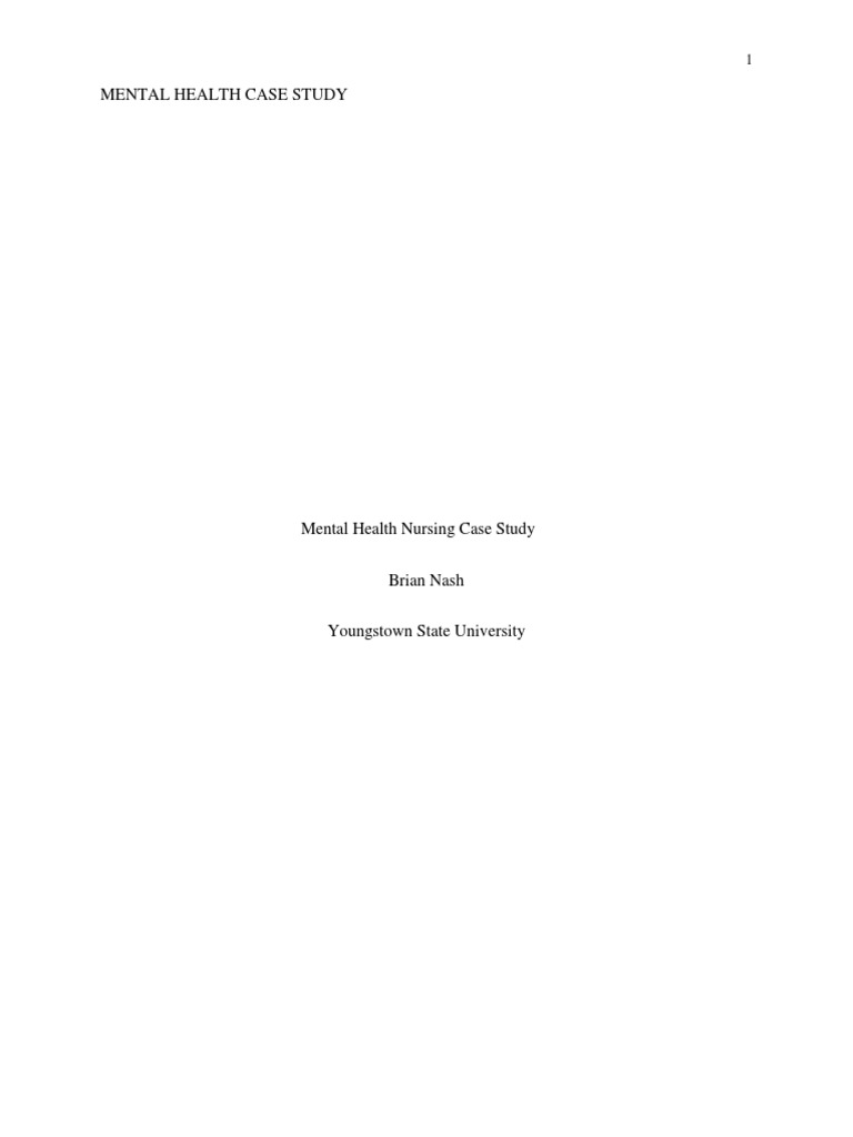 Bipolar Disorder Case Study Analysis | PDF | Mental Disorder | Major ...
