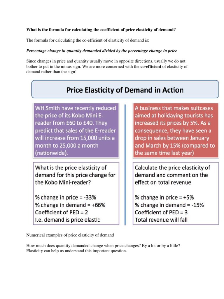 Economics Notes | PDF | Price Elasticity Of Demand | Perfect Competition