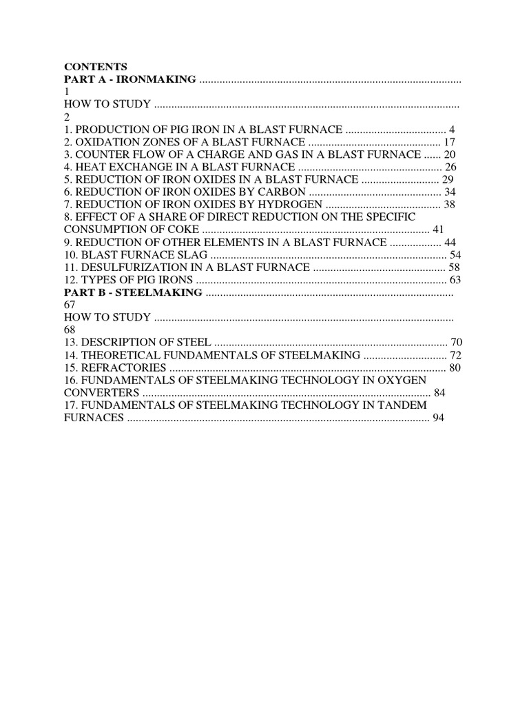 Introduction To Iron and Steel Making | PDF | Steelmaking | Blast Furnace
