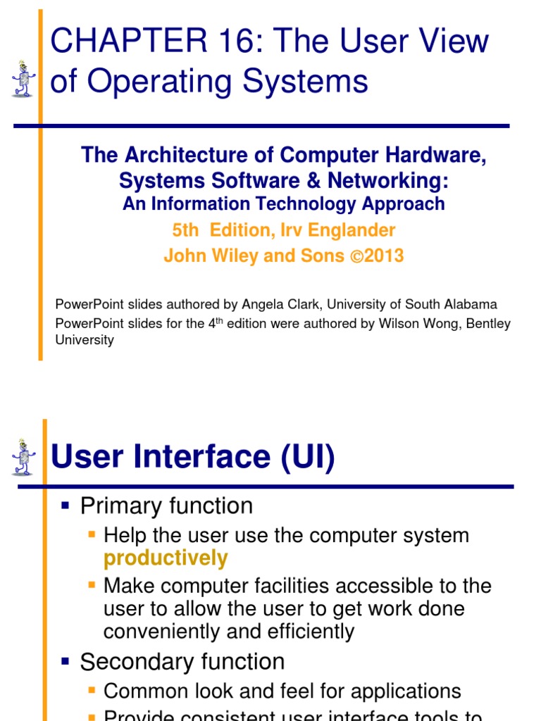 CHAPTER - 16 (The User View of Operating Systems) | PDF | Graphical User Interfaces | Command ...
