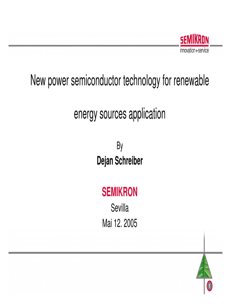 01 Schreiber Semikron | PDF | Power Inverter | Integrated Circuit