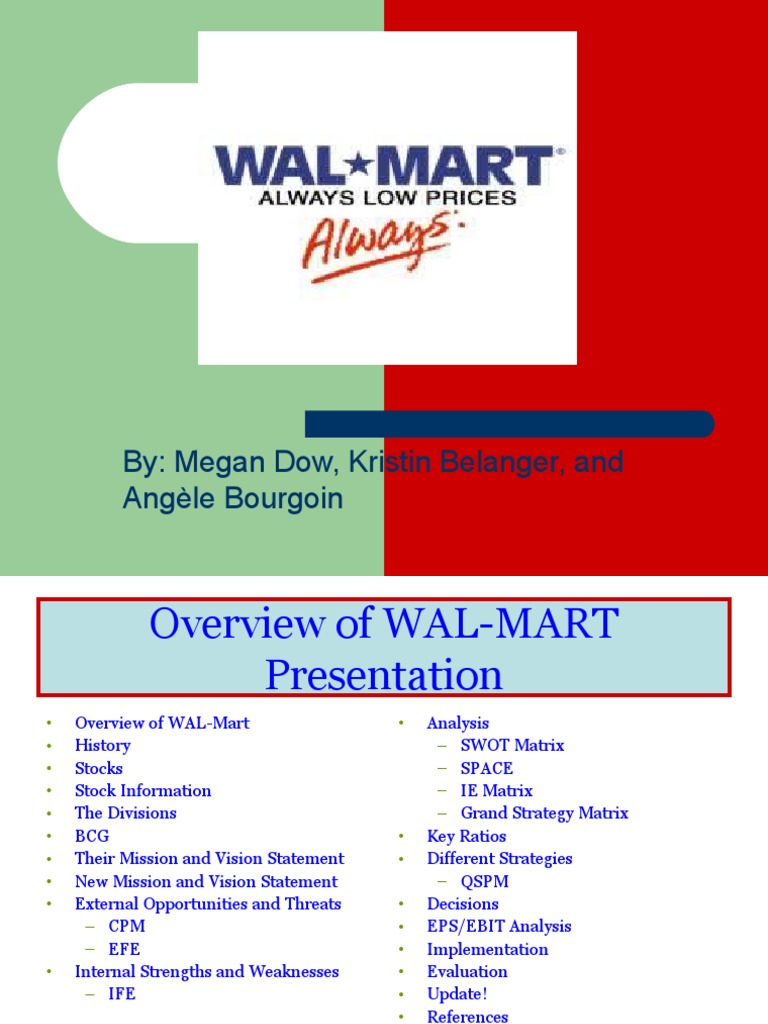 Walmart Overview and Strategy Analysis | PDF | Walmart | Supermarket