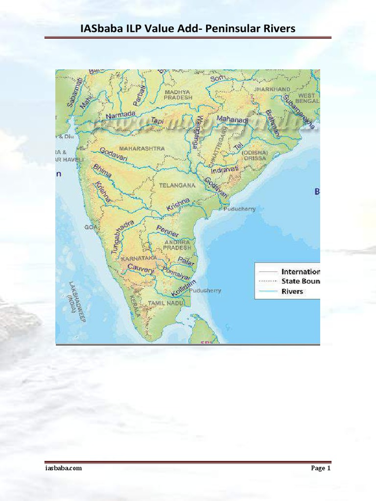 Peninsular Rivers Overview | PDF