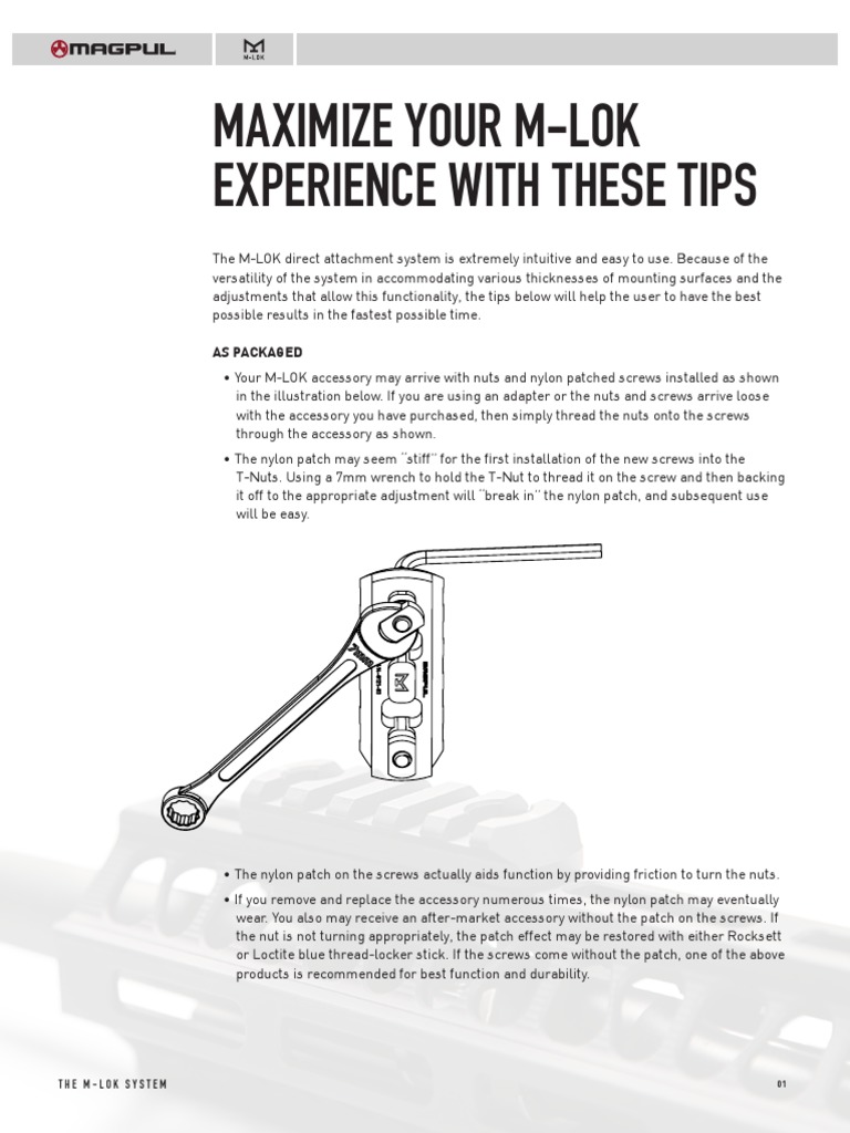 Maximize Your M-Lok Experience With These Tips: As Packaged | PDF | Nut ...