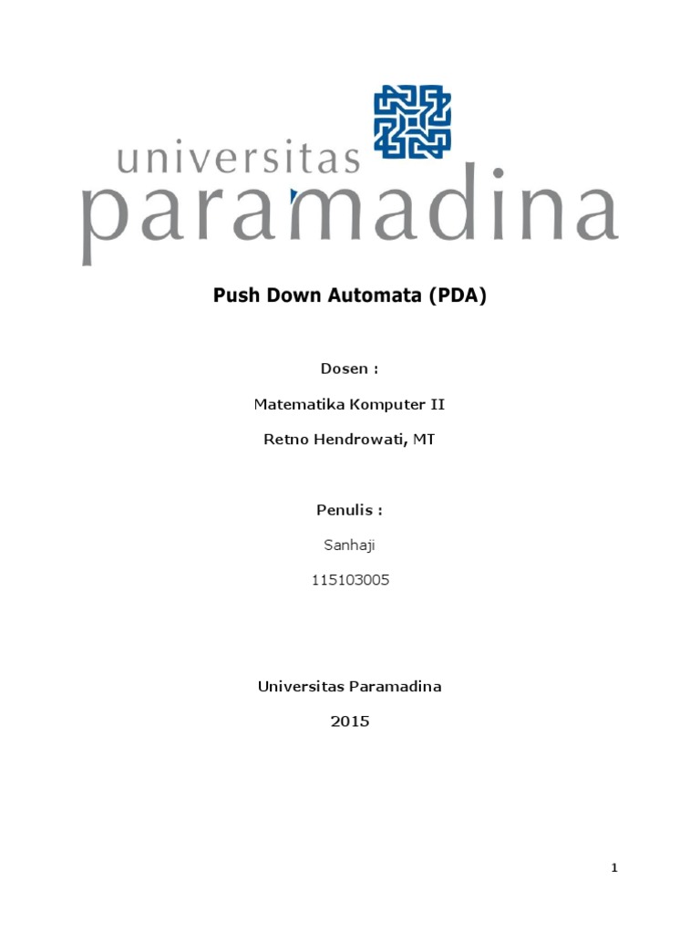 Push Down Automata | PDF