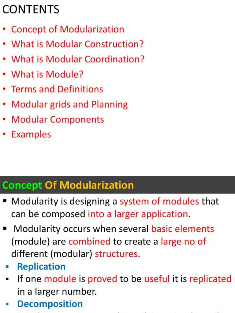 Modular Coordination 1 | PDF | Modularity | Modular Programming