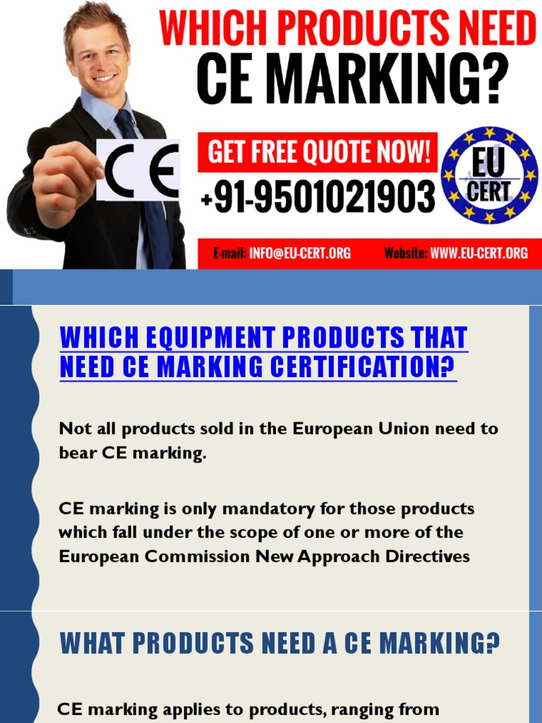 CE Marking: Required Products List | PDF | Nature | Business
