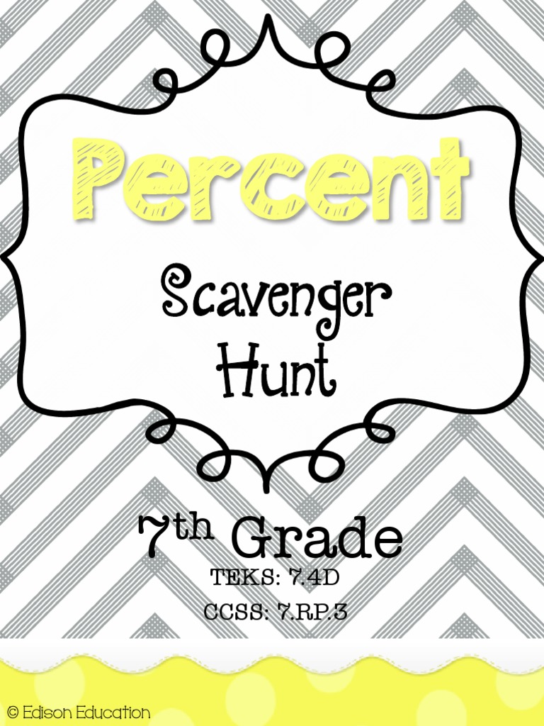Free Scavenger Hunt Percent | PDF | Cyberspace | Communication
