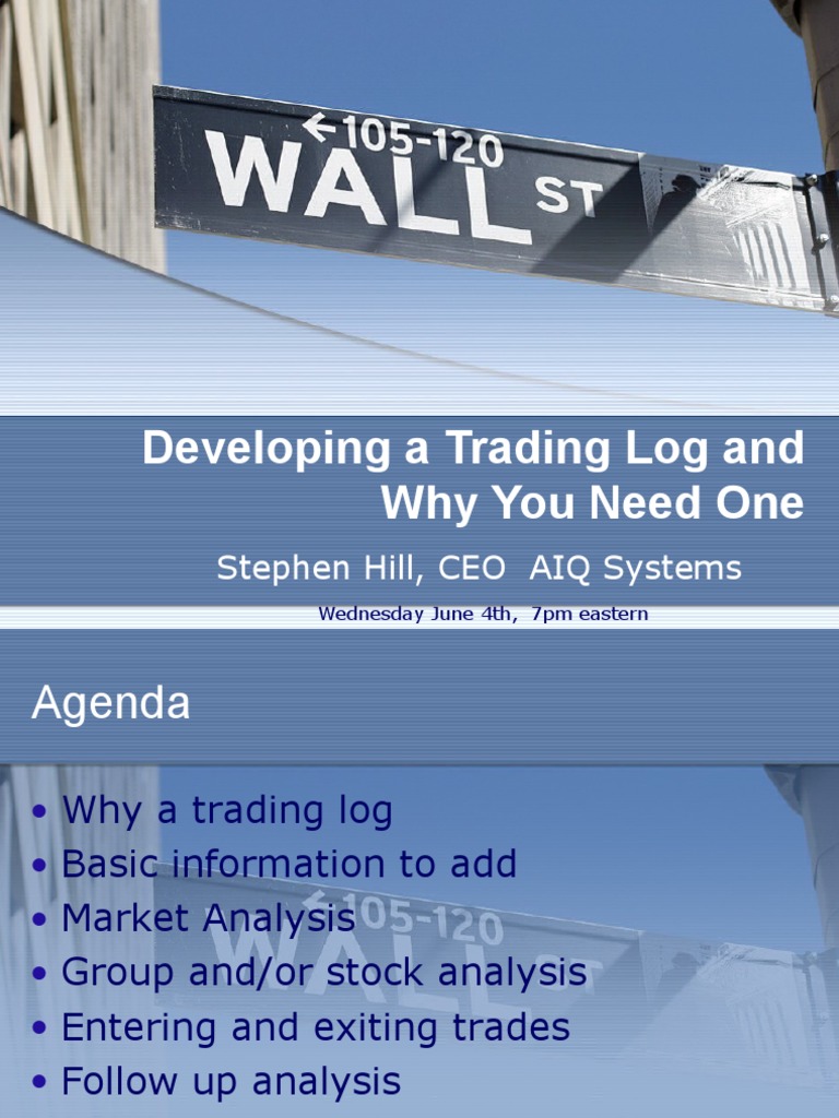 Essential Guide to Trading Logs | PDF