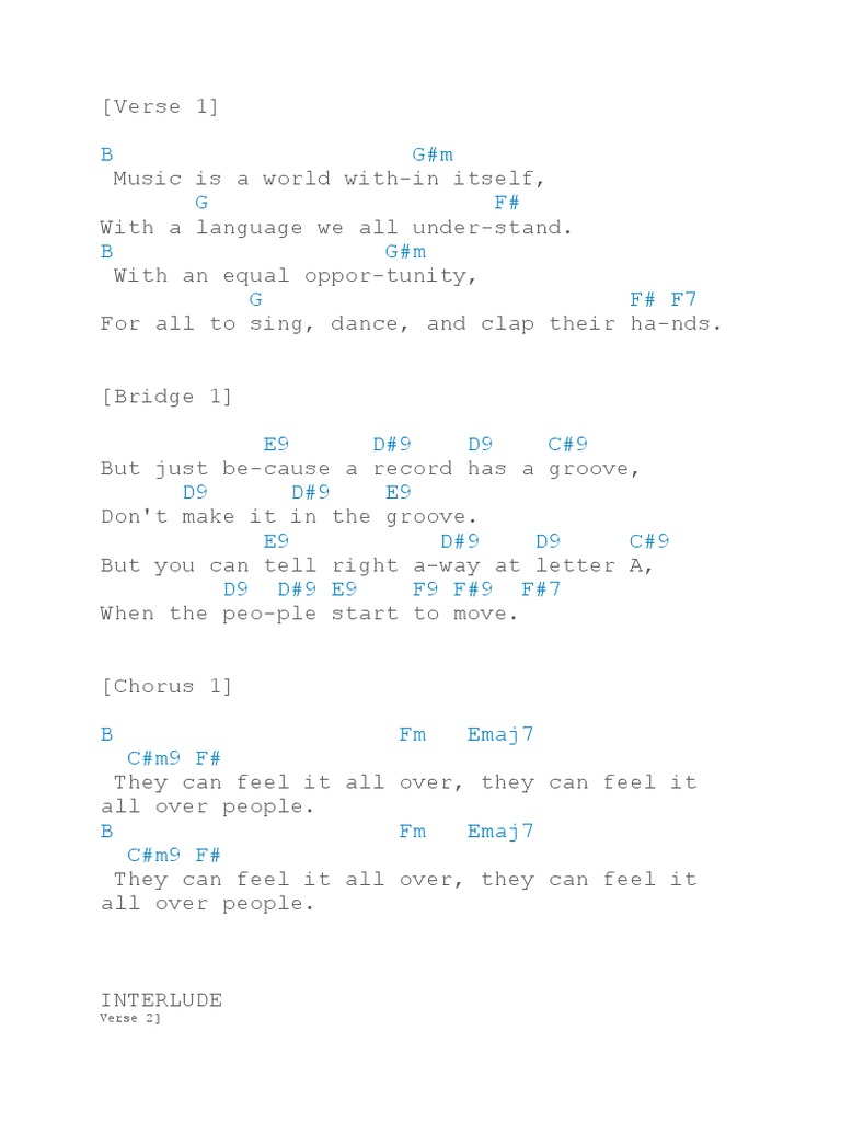 Sir Duke Guitar Chords