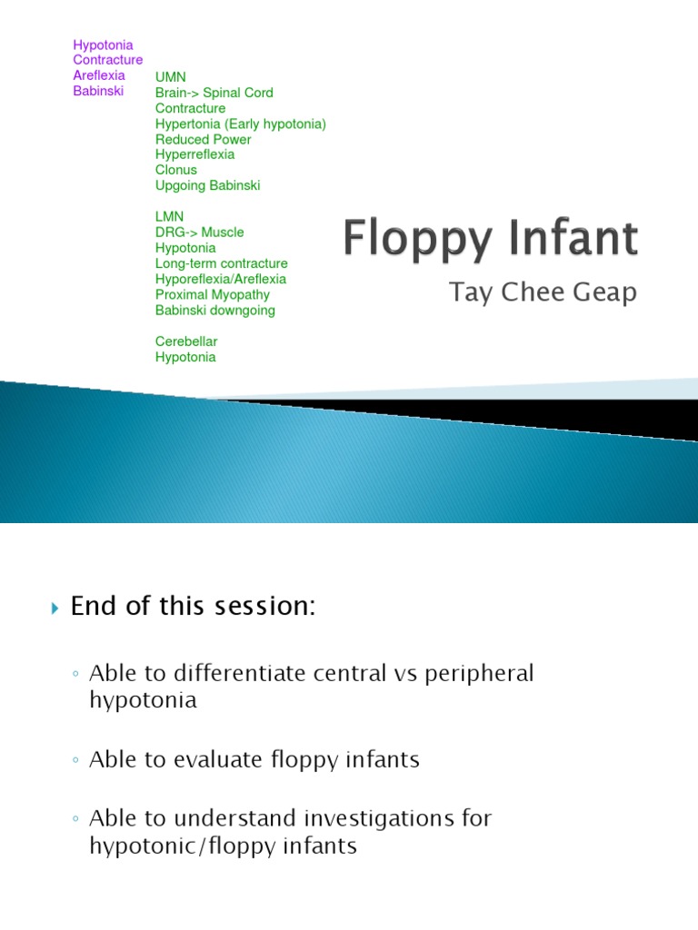 Evaluating Floppy Infants: Hypotonia Insights | PDF | Weakness ...